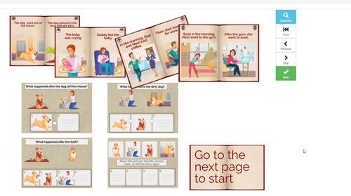 Sequencing of events – Digital, no print, Boom Cards. by Winter Sisters