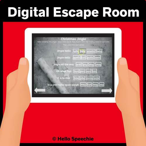 Digital Escape Room The Great Christmas Escape 1st and 2nd Grade