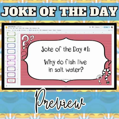 Morning Meeting Slides - Joke of the Day! 181 Jokes | Community ...