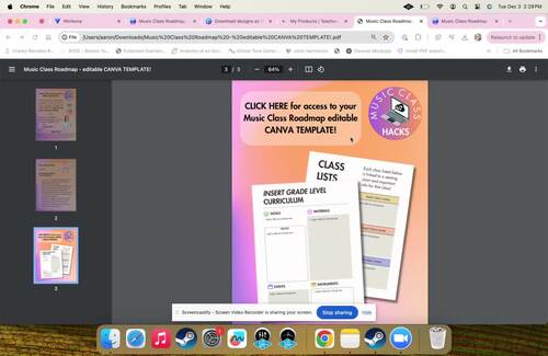 Music Class Roadmap - Editable CANVA TEMPLATE! general music & ensemble ...
