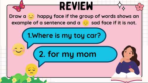 Recognizing Telling Sentences Power Point Presentation | TPT