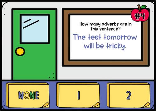 Adjective or Adverb? Review Deck Boom Cards™ Digital Task Cards | TPT