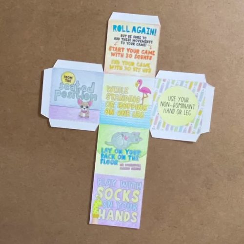 Movement Dice Game | Elementary DPA | Phys-Ed Activity | Just Roll With It