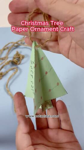 Winter & Christmas 3D Paper Ornament Craft | December DIY Activity