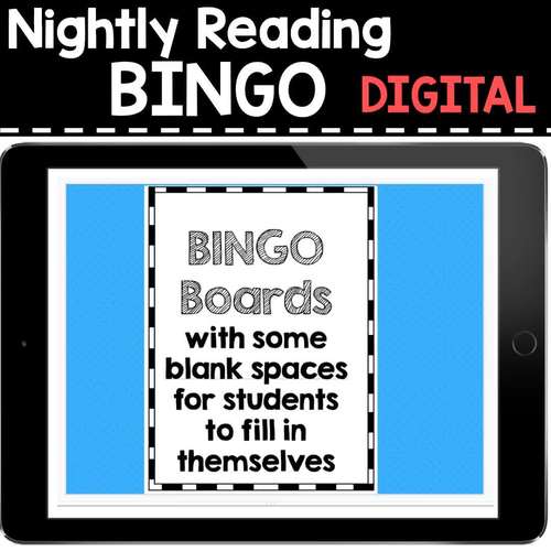 Nightly Reading BINGO Bundle Printable and Digital by Heather Johnson 33