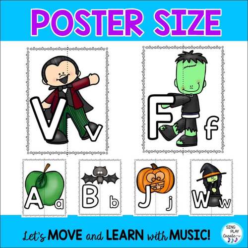 ABC Alphabet Letter Recognition, Sequencing, Activities BUNDLE: {Halloween}