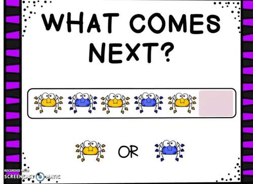 Color Patterns ABAB Boom Cards™ Distance Learning Basic Concepts