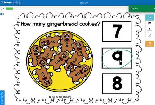 Christmas Counting Numbers 0-10 Boom™ Cards Activity | TPT