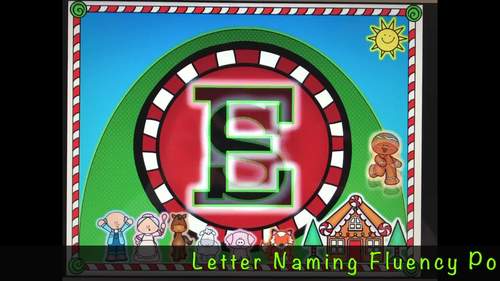 Gingerbread Man Letter Naming Fluency (LNF) Video (Slideshow) | TpT