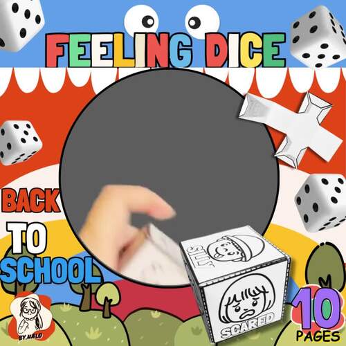 Feelings Dice | Back to School Craft | SEL Emotion Cube Craft |Coloring ...