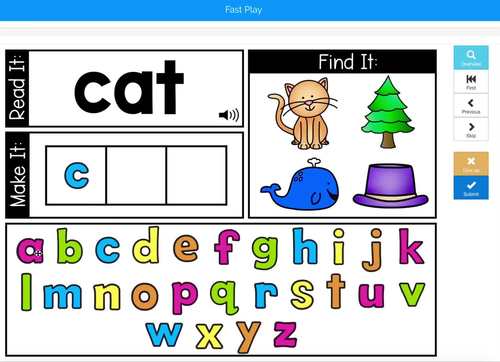 Spell a CVC Word (SHORT A) - Digital Task Cards - Boom Cards by My ...