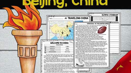 2022 Winter Olympics Packet | Beijing, China by Red Specs | TPT