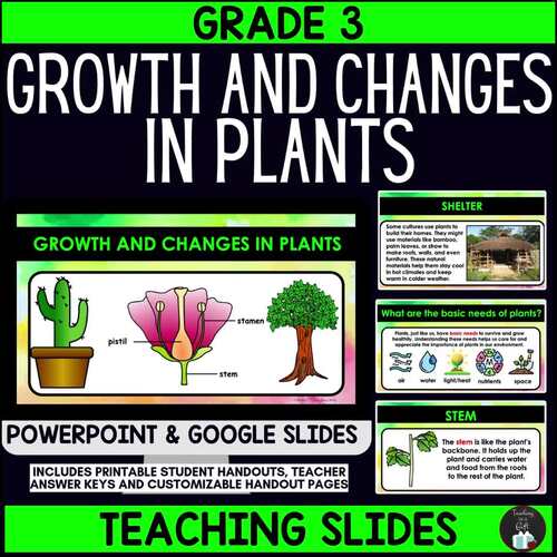 GRADE 3 GROWTH AND CHANGES IN PLANTS - DIGITAL INSTRUCTION SLIDES - ONTARIO