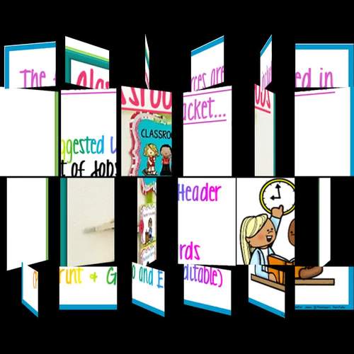 Classroom Jobs - Classroom Helpers - Editable by Penelope's Portfolio