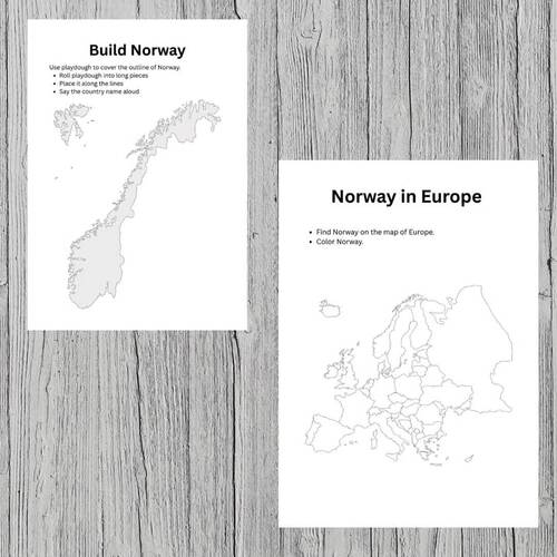 Norway Fine Motor Geography Pack | Preschool & Kindergarten | Tracing ...