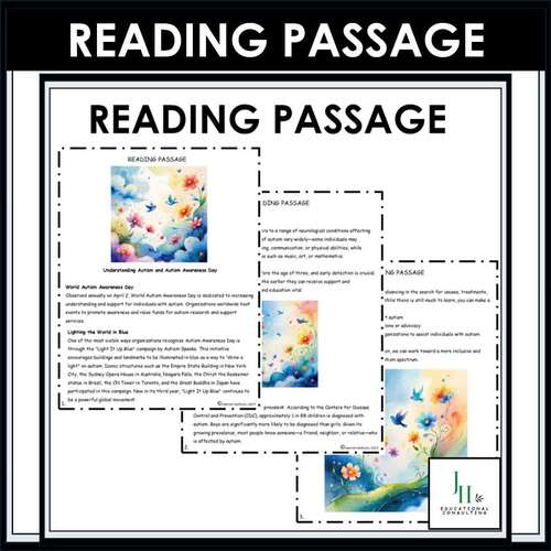 Autism Awareness Activities | Reading Comprehension | Puzzles | Middle ...