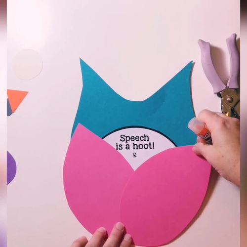 Fall Owl Speech Therapy Craft with Language and Articulation Targets