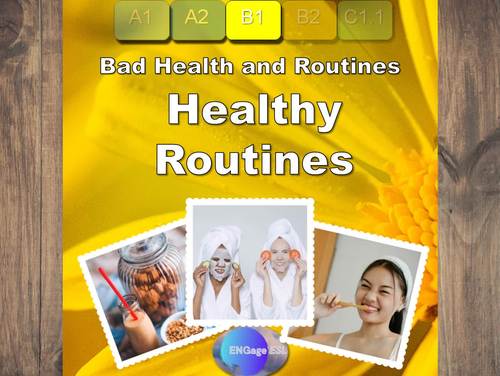 Healthy Routines : Complete Communicative ESL Lesson for Mid-level (B1 ...