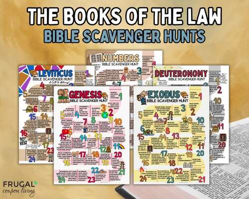 Old Testament Bible Scavenger Hunt Bundle, 39 Books, Full Bible Study ...