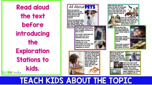 Pets Activities for Preschool-PreK Animal Exploration Stations | TPT