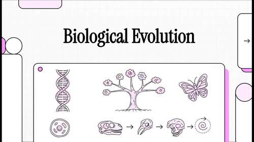 Evolution Unit Bundle | PowerPoint and Unit Test | NGSS HS-LS4 Biology