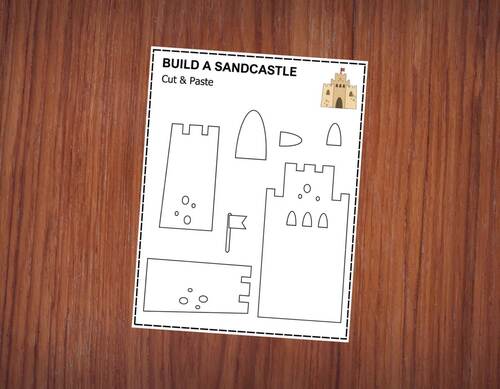SandCastle Craft Template | Cut & Paste Activity | Summer Beach Craft ...