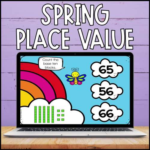 Spring Place Value for Google Slides™ by Rhody Girl Resources | TPT