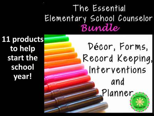 School Counselor Starter Bundle by The Sunny Sunshine Student Support Store