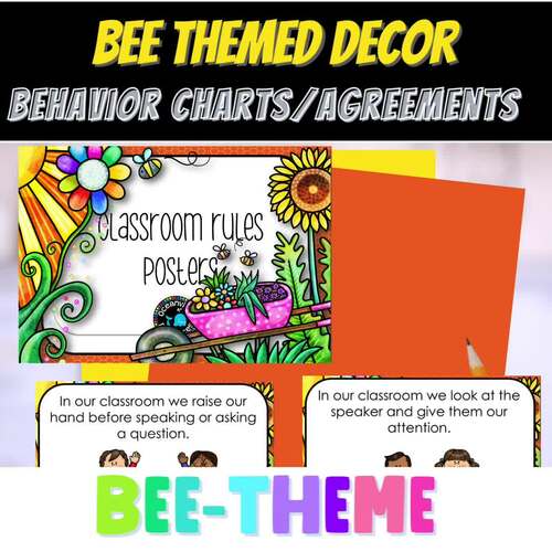 Buzzing Bee Behavior Posters: Bee-Themed Classroom Management Tools
