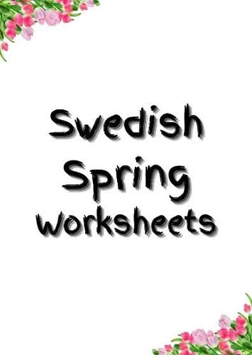 Swedish Spring Worksheets Activity by Worksheet Whisperer | TPT