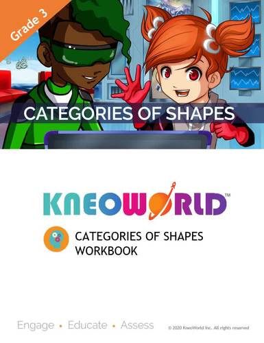 Shapes Workbook | Grade 3 | Printable & Digital by KneoWorld | TPT