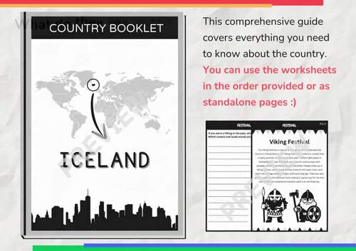 Iceland Country Study Booklet - Culture and Geography Activities ...