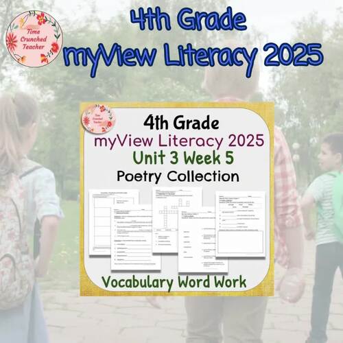 4th Grade My View Literacy 2025 | Unit 3 Week 5: Poetry Collection ...