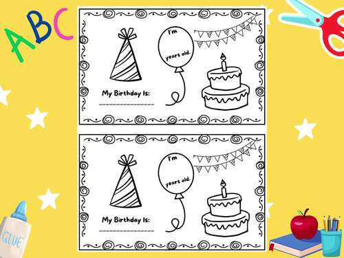 All About Me Mini Book for Littles | Back to School Writing for Pre-K ...