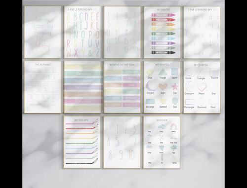 Ultimate Educational Bundle - 13 Educational Posters by Little Stars ...