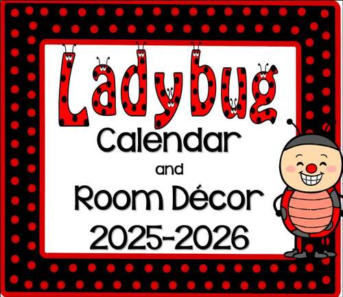 Ladybug Themed Classroom Decor Bundle EDITABLE 2025-26 by Pint Size ...