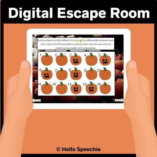 Digital Escape Room Spooky Woods 3rd and 4th Grade by Hello Speechie