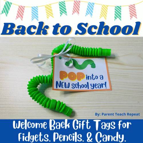 Back to School | Beginning of the Year | Gift Tags for Students | Fidgets