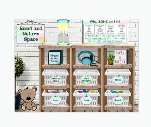 SEL Virtual Calm Corner - COVID Distance Learning/ Hybrid/ In-Person