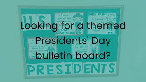 President's Day Bulletin Board - U.S. History Display - President ...