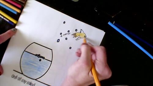 Out of My Mind Novel Study Coloring Sheets Helps Students w/ Focus