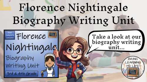Florence Nightingale Biography Project & Writing Unit | 3rd Grade & 4th ...