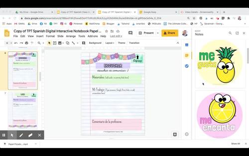 French Llama Digital Stickers by The Engaged Spanish Classroom | TPT
