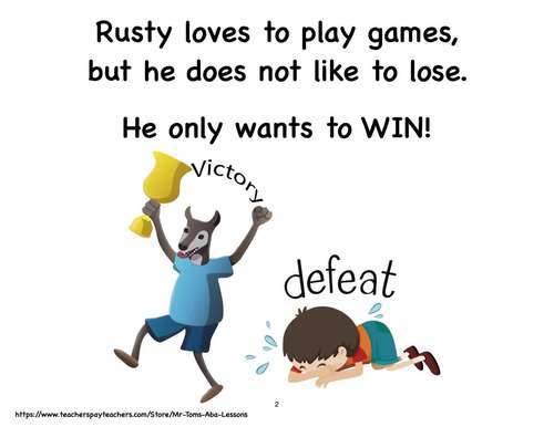 Win or Lose Playing Games is Fun Bundle Social Skills Behavior Story- SEL
