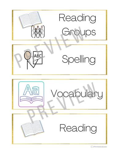 Whole Class Visual Schedule Cards [EDITABLE] by Differentiated Education