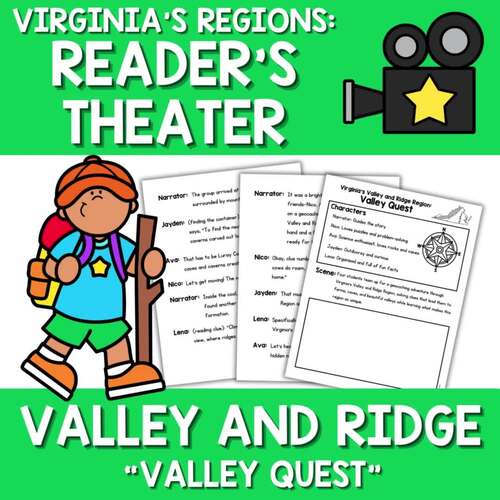 Virginia Studies 4th Grade Readers Theater Valley and Ridge Region | VA ...