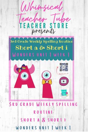 3rd Grade Weekly Spelling Routine-Short a and Short i | TpT