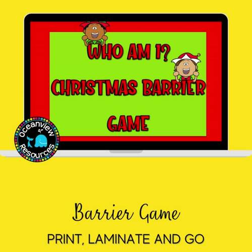 CHRISTMAS BARRIER GAME-a holiday twist on a classic favorite! | TPT