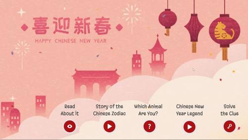 Chinese New Year Mini Digital Escape Reading Comprehension | TpT