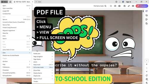 Oops Back-to-School: Fun Taboo-Like Game with School-Related Words